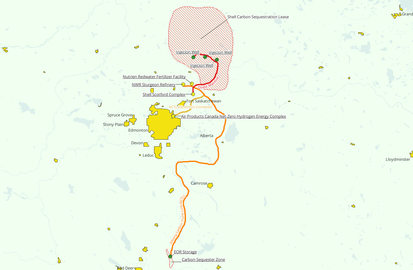 Carbon Capture and Storage Projects in Alberta